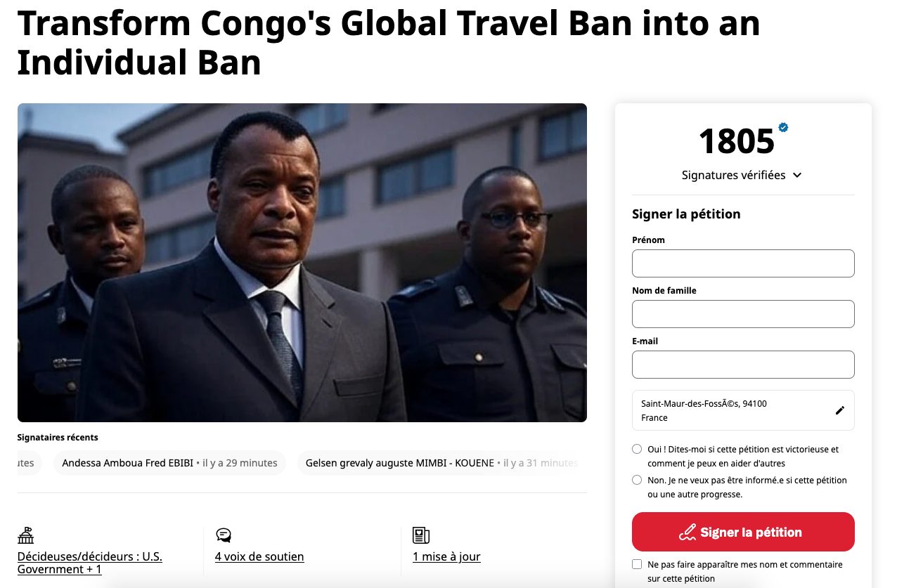 Pour la justice : transformons le Travel Ban Global en Individual Ban ...